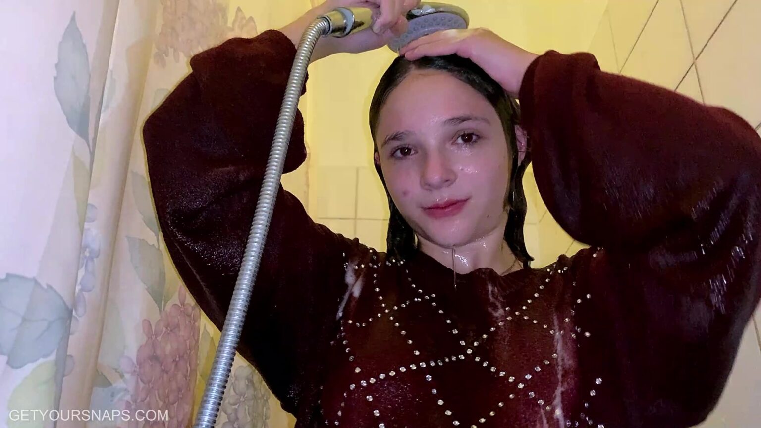 Violet’s new shower home video - Girls in Wet Clothes