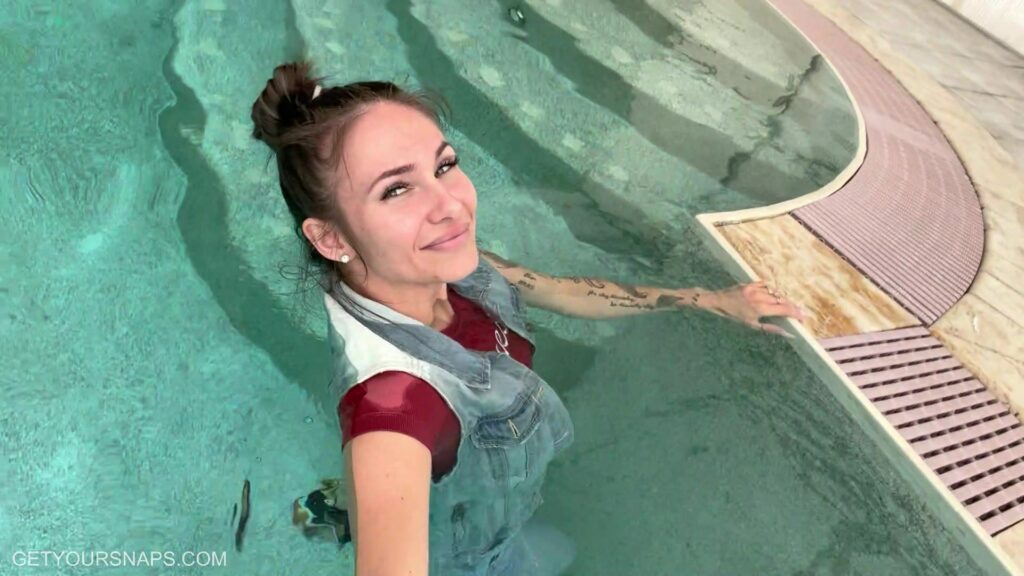 Olga Gets Wet In The Pool In Jeans Girls In Wet Clothes 7136
