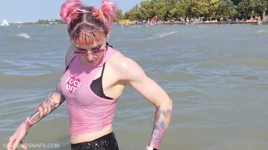 *Pinkie takes a walk in the lake fully clothed - Girls in Wet Clothes