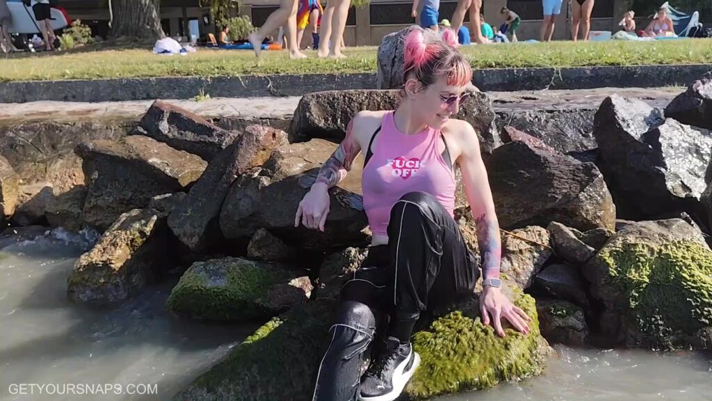 *Pinkie takes a walk in the lake fully clothed - Girls in Wet Clothes